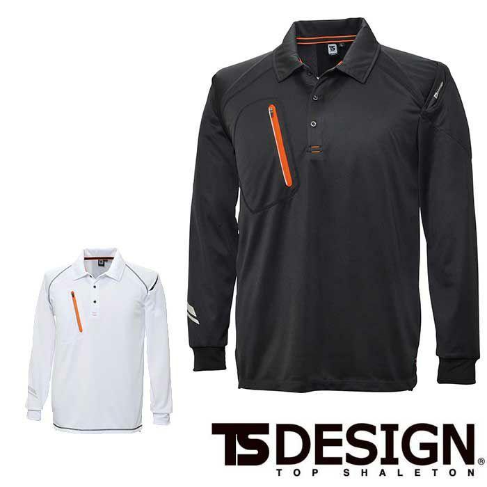 5075 FLASH 長袖ポロシャツ ts デザイン 藤和 TS DESIGN ポロシャツ SS S M L LL 3L 4L 5L 6L ポリエ : 5075ts : SSS-UNIFORM ...