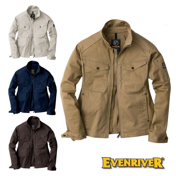 ERX207 ストレッチブルゾン EVENRIVER イーブンリバー オールシーズン ストレッチ ブルゾン S〜5L 綿98％・ポリウレタン2％ : SSS-UNIFORM - 通販 ...