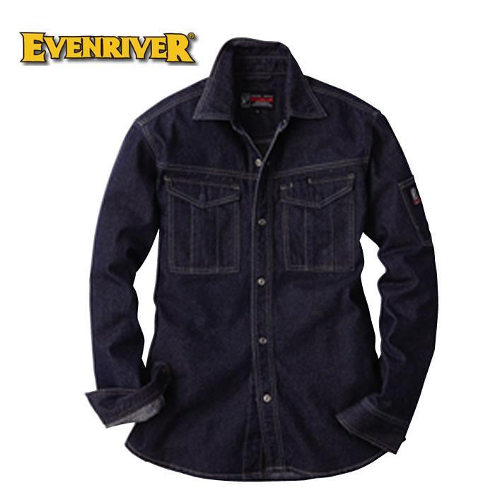 SR-4006D スタンダードシャツ EVENRIVER イーブンリバー 春夏 シャツ 作業服 作業着 M〜5L 綿100％ インディゴブルー : SSS-UNIFORM - 通販 ...