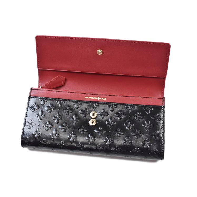 財布 レディース 長財布 パトリック コックス ブランド フラップ かぶせ 箱無 カルテット トーン 黒 ブラック お財布 おしゃれ 女性 婦人 本革 : 20-q5578 ...