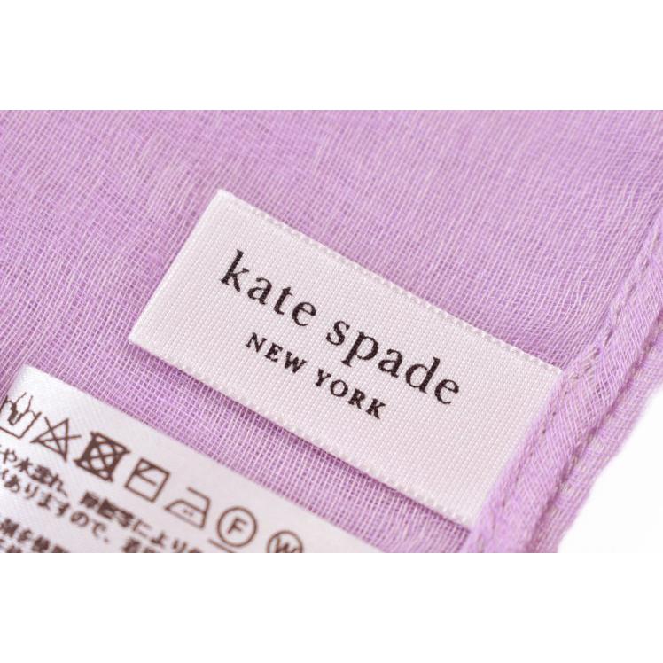 kate spade NEW YORK ケイトスペード ニューヨーク スカーフ シルク混 大判 ストール レディース 織 スペード フラワー パープル 女性 婦人 薄手 春 夏 絹 おしゃれ ...