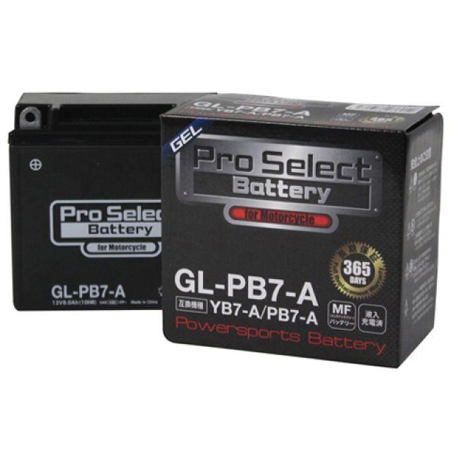 【メーカー直送】Pro Select Battery 汎用 バッテリー関連パーツ GL-PB7-A（YB7-A 互換）（液入） プロセレクト ...