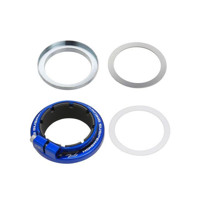 ZETA その他サスペンションパーツ リヤショックプリロードアジャスター スプリングシート交換タイプ（ブルー） KYB50 ジータ バイク ...