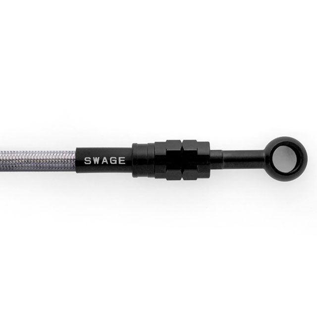 SWAGE-LINE 正規品／SWAGE-LINE PRO Hayabusa ブレーキホース・ケーブル類 リアホースキット（ステンレスブラック ...