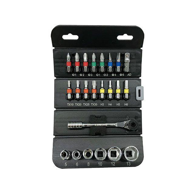 正規品／SIGNET ハンドツール 27002 23点組 ロールチョイス 1/4SQソケット＆ビットセット ロールケース付 シグネット バイク ...