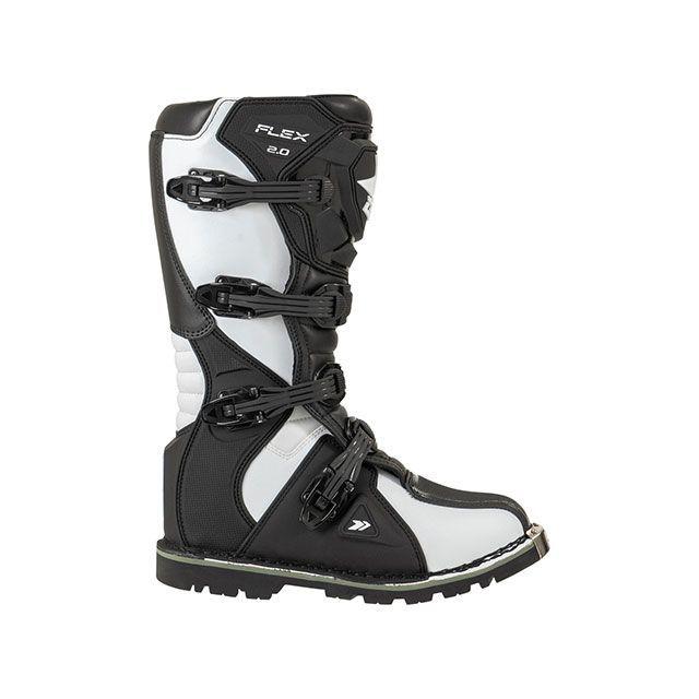 DFG オフロードブーツ フレックス ブーツ オフロード 2.0（ブラック/ホワイト） サイズ 26.5cm ディーエフジー バイク : パークアップバイクYahoo!店 - 通販 ...