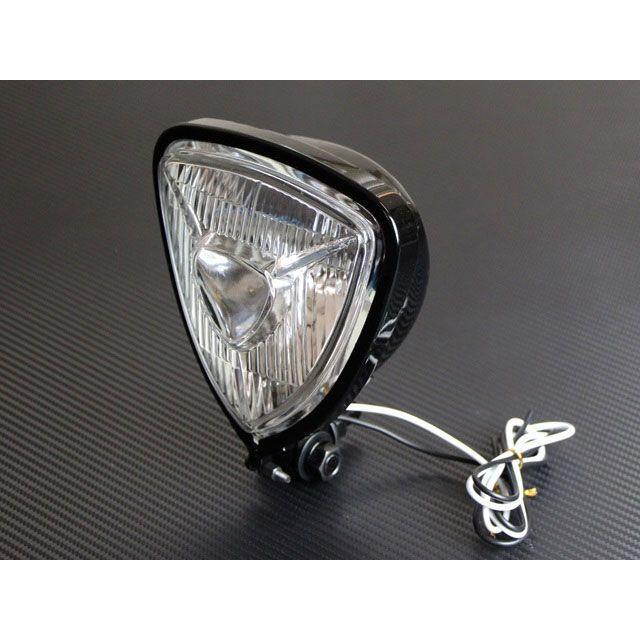 JILLS 汎用 ヘッドライト・バルブ トライアングル ヘッドライト クリア ブラック ジルズ バイク : パークアップバイクYahoo!店 - 通販 - Yahoo!ショッピング