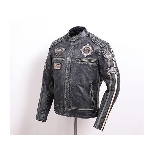 DEGNER ジャケット 2020春夏モデル 20SJ-7 ワックスレザージャケット（ブラック/グリーン） サイズ M デグナー バイク : パークアップバイクYahoo!店 - 通販 ...