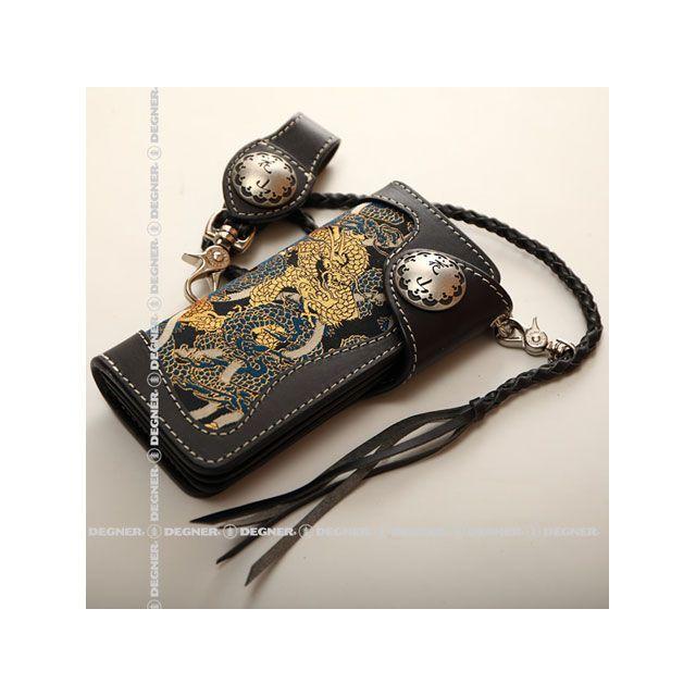 DEGNER 財布 W-9AK レザーウォレット（龍/ブラック） デグナー 日用品 : パークアップバイクYahoo!店 - 通販 - Yahoo!ショッピング