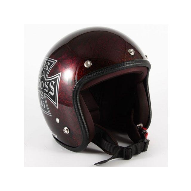 72JAM JET HELMET ジェットヘルメット RASH CROSS カラー レッド/ブラウン 72ジャムジェット バイク : パークアップバイクYahoo!店 - 通販 - Yahoo ...