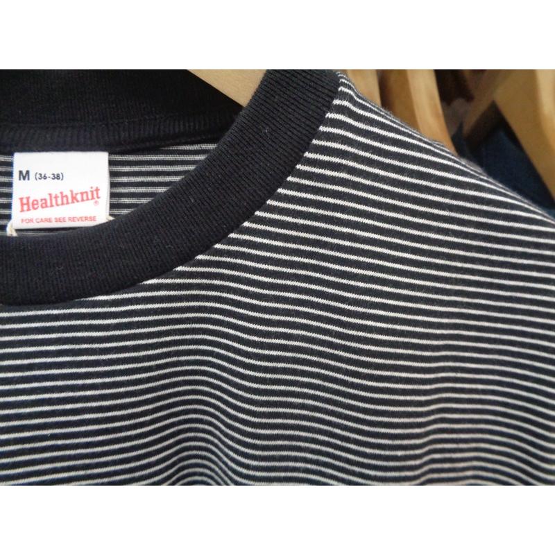 Healthknit 送料無料！！ ヘルスニットHealthknit ナローボーダー ファンクショナルファブリック クルーネック ショートスリーブ半袖Tシャツ 51013 : STADIUM ...