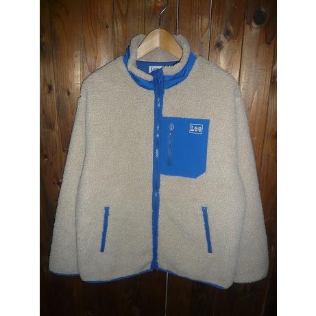 Lee Leeリー LT3108-116 BOA FLEECE ZIP JACKET ボア フリース ジップ ジャケット 異色異素材ポケット ...