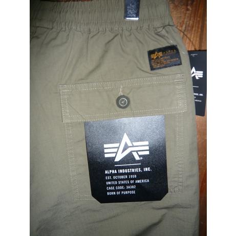 Alpha Industries ALPHAアルファ TB1060-103 EASY BAKER PANTS C/L RIP STOP OLIVE イージー ベイカー パンツ コットンリネン ...