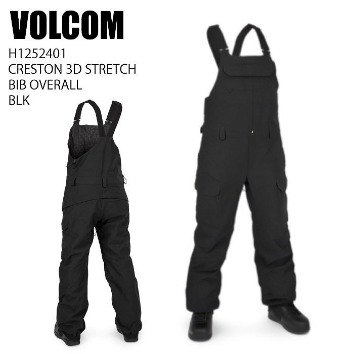 VOLCOM ボルコム H1252401 CRESTON 3D STRETCH BIB OVERALL BLK 23-24 ボードウェア レディース パンツ ビブ スノーボードST ...