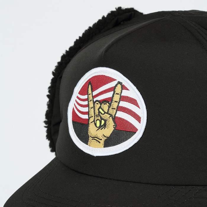 EBS エビス NYLON CAP ナイロンキャップ BK/MALOIK 4500416 スノーボード キャップ 耳付き帽子 ぼうし ...