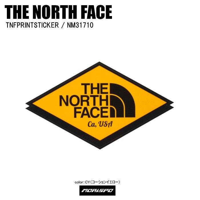 THE NORTH FACE ノースフェイス TNF PRINT STICKER TNFプリントステッカー NN31710 コーションイエロー ...