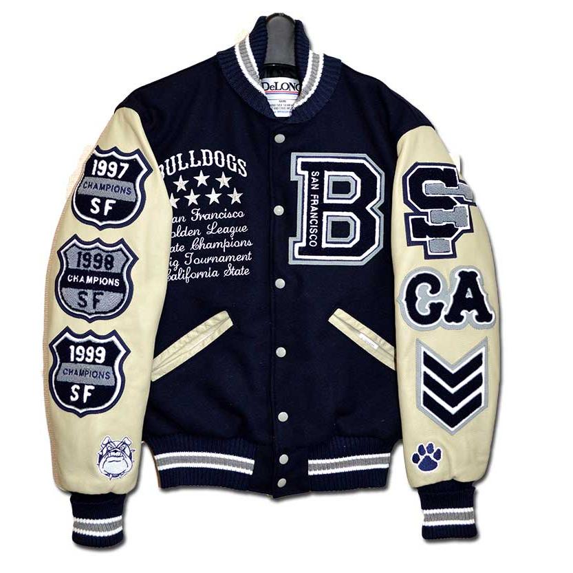 DeLong 23BULLDOGS ブルドックス DeLONG AWARD JACKET アワード DeLong 23BULLDOGS ブルドックス DeLONG AWARD JACKET アワード