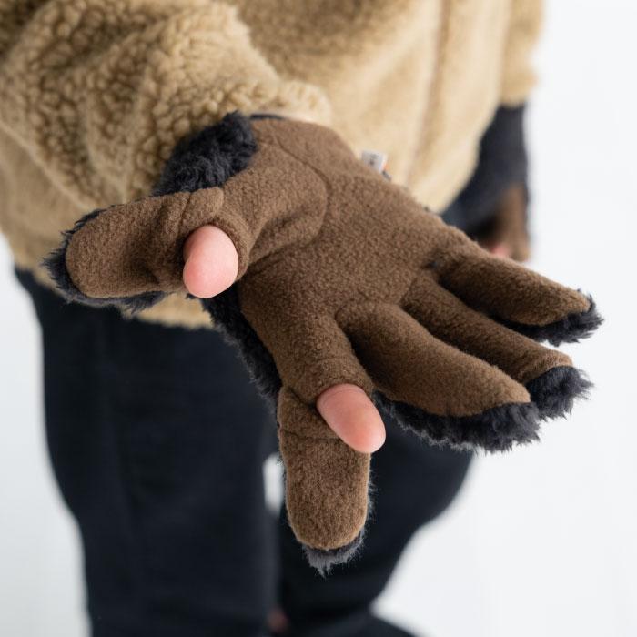 stample CAMP STAMPLE キャンプスタンプル 62879 スマホ指開き ボア グローブ あったか ジュニア 通学 子供 手袋 5本指 指穴 スマホ タブレット 暖かい 秋 冬 ...