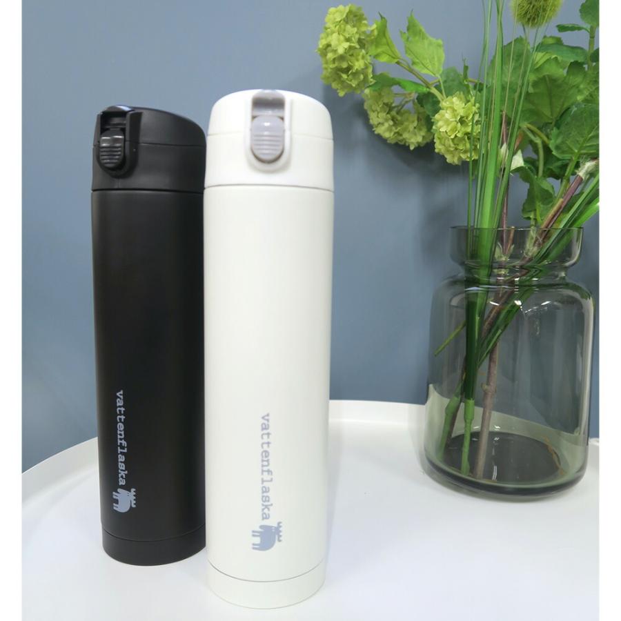 水筒 保冷ボトル マグボトル ステンレス ワンプッシュオープン ステンレスマグボトル 直飲み moz モズ エルク 保冷 保温 450ml 軽量 スリム 清潔 おしゃれ 北欧 ...