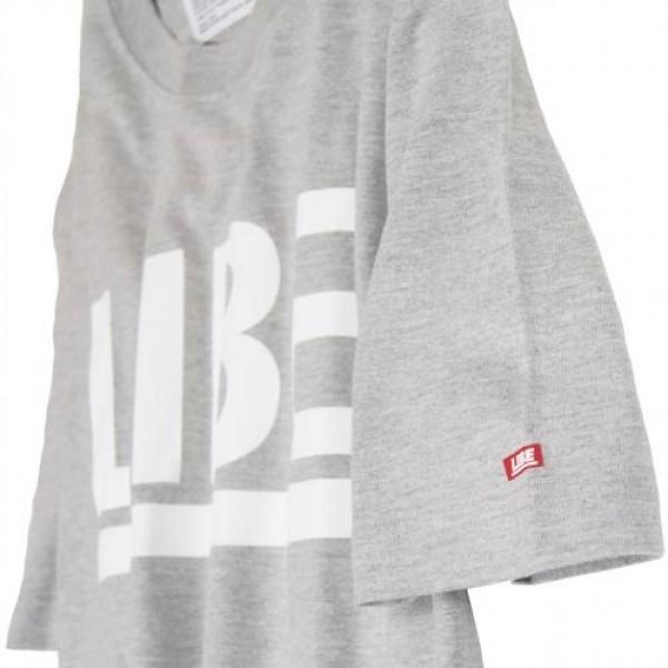 LIBE BRAND UNIVS BIG LOGO TEE (GREY) :b71:stance - 通販 - Yahoo!ショッピング