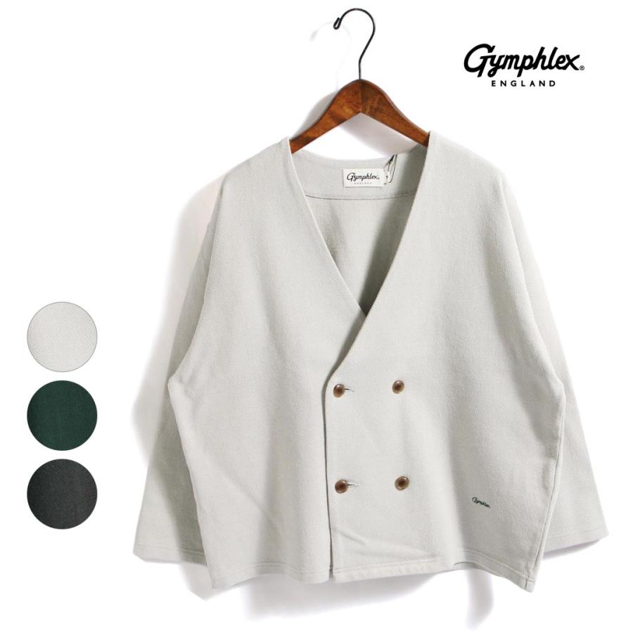 GYMPHLEX レディース/Gymphlex/ジムフレックス/鹿の子 ダブルカーディガン/品番：GY-C0241SBD/2023春夏 : star&bars Yahoo!店 - 通販 ...