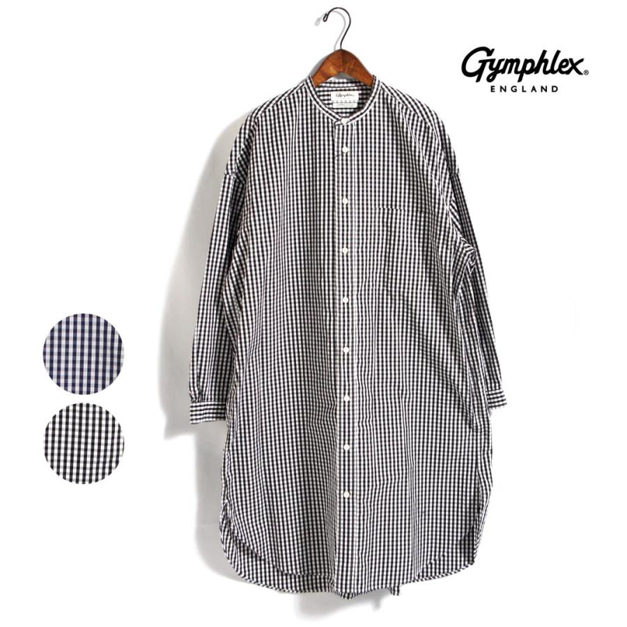 GYMPHLEX レディース/Gymphlex/ジムフレックス/L/Sギンガムバンドカラーシャツワンピース/品番：J-1363TSS/2023春夏 : star&bars Yahoo!店 ...