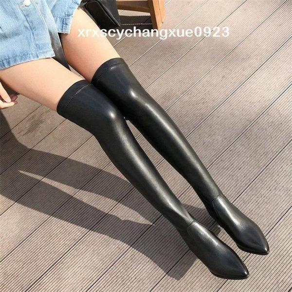 品質保証，大得価 ストレッチブーツ ニーハイ 膝上 超ロング 70cm