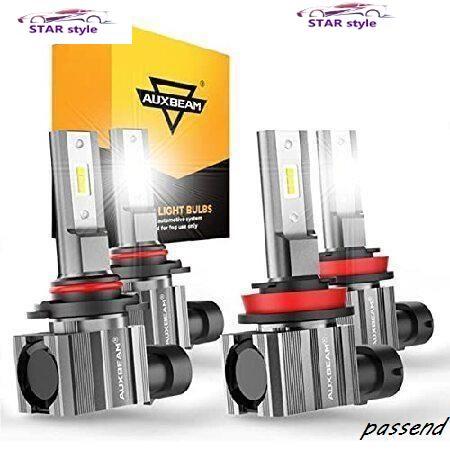 Auxbeam 9005 H11 コンボLED電球キット 88W 8400lm 6500K 9005/HB3+ H11/H9/H8 LED変換キットコンボ EMC混信防止F-Z9シリーズ付き ...