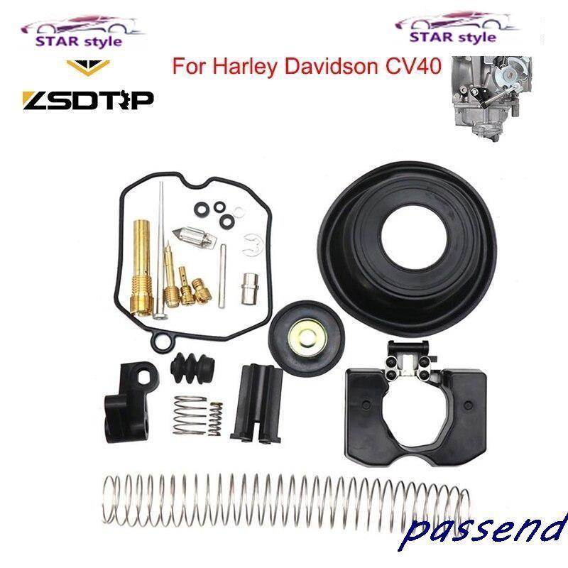 ZSDTRP バイク キャブレター リペア キット ハーレー ダビットソン エレクトラグライド スポーツ ストリートグライド FLHS CV40 CV 40 キャブ Rebuild キット ...