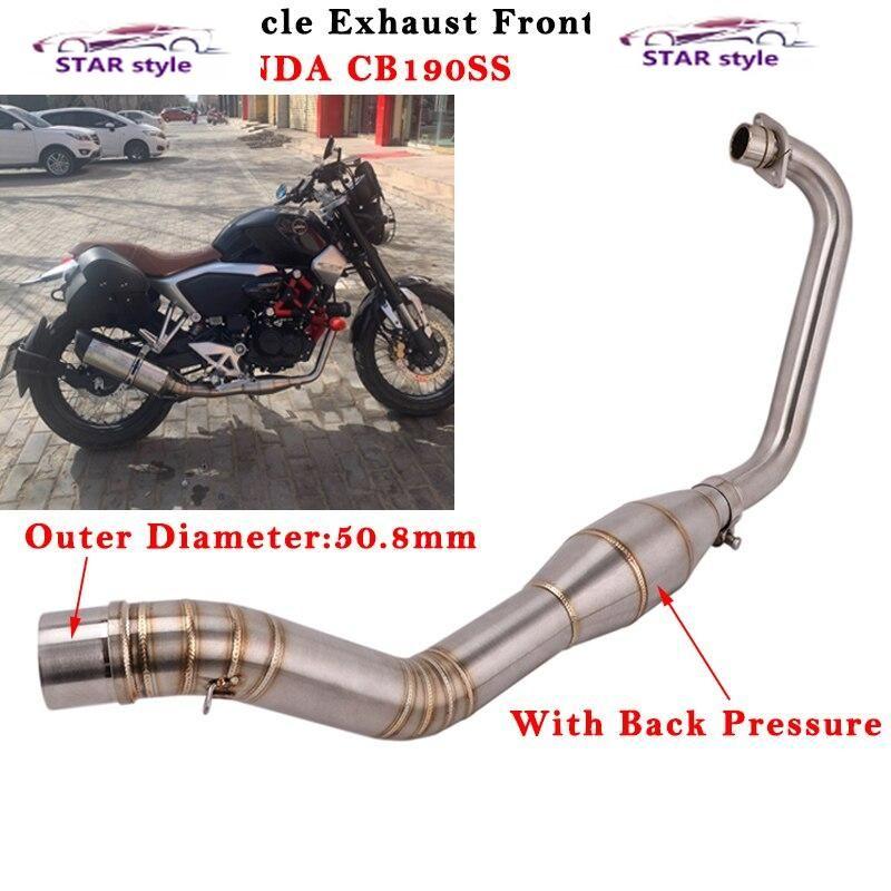 スリップオン ホンダ CB190SS CB190 SS CB 190SS バイク エキゾースト エスケープ マフラー フロント パイプ バック : p2124124667606 : STAR ...