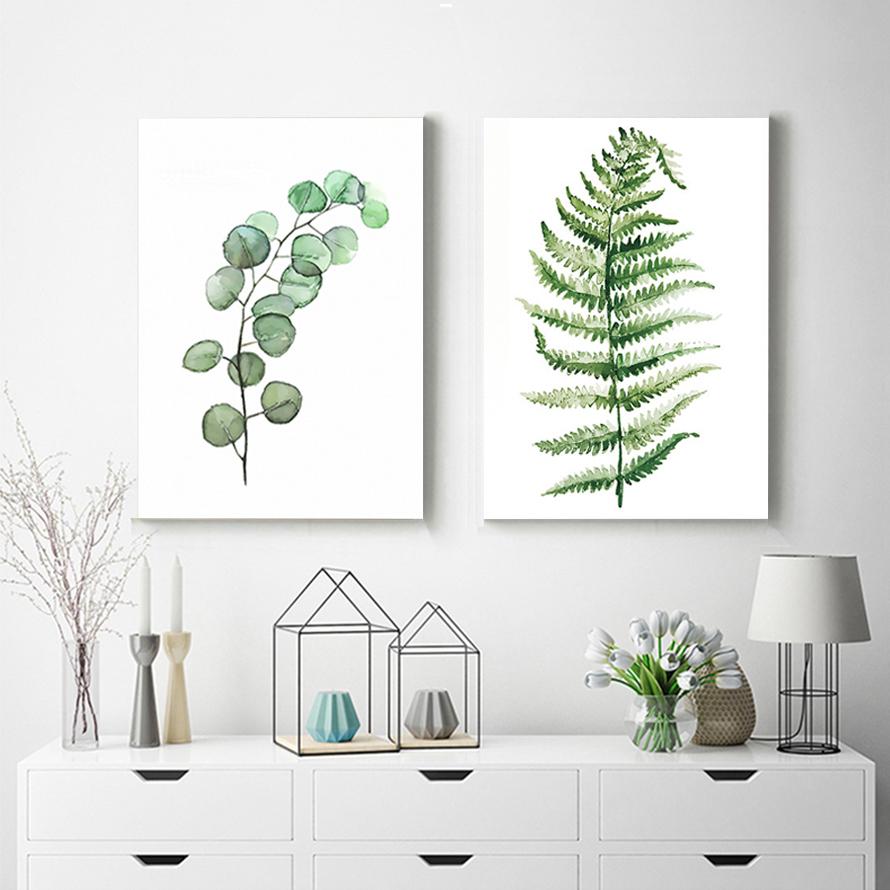 2枚セット ファブリック 絵画 インテリア 絵 植物 プラント 人気 30×40cm 壁掛け アートパネル リビング プレゼント アートフレーム 飾る 送料無料 :235-3:STARABA ...