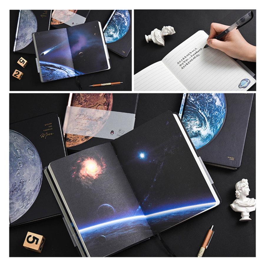B6変型ノート 惑星ノート ダイアリー B6変型 宇宙 地球ノート 月 金星 木星 224P おしゃれ かわいい クリスマス プレゼント 誕生日 ギフト 送料無料 : STARABA - 通販 ...