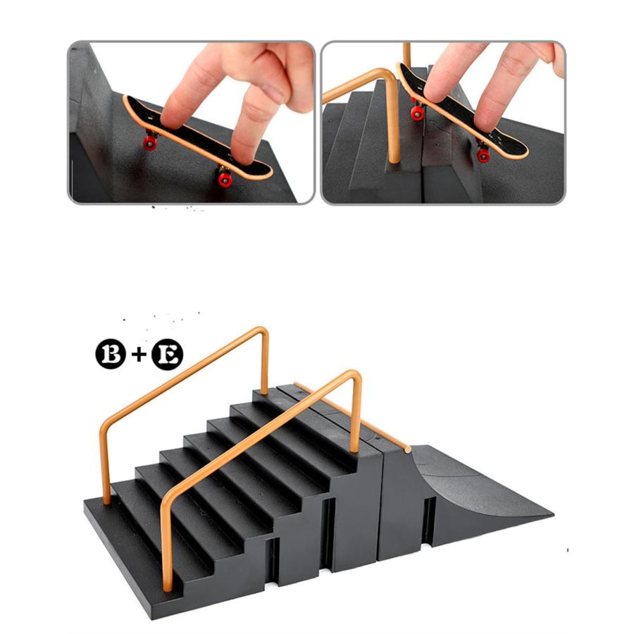 指スケ 指スケボー スケボーフィンガーボード セクション 指スケコース ステージ スケートボード ボード 誕生日 プレゼント クリスマス 男の子 女の子 送料無料 : 795 ...