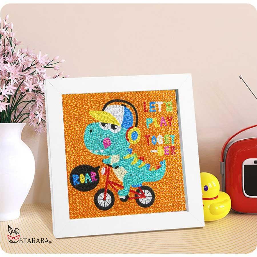 ダイヤモンドアート 子供用 ビーズ キット キーホルダー キラキラ 初心者用 額縁付き 5D モザイクアート ハンドメイド DIY 小学生 大人 子供 送料無料 : STARABA - 通販 ...