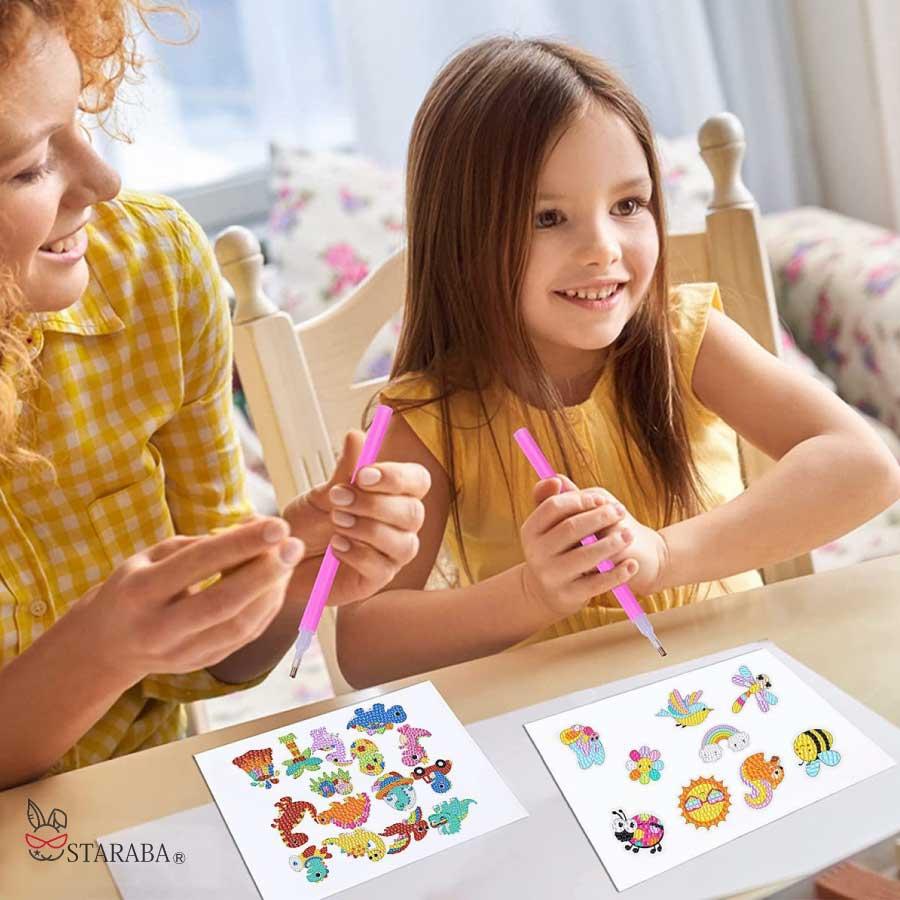 ダイヤモンドアート 子供用 ビーズ キット キーホルダー キラキラ 初心者用 額縁付き 5D モザイクアート ハンドメイド DIY 小学生 大人 子供 送料無料 : STARABA - 通販 ...