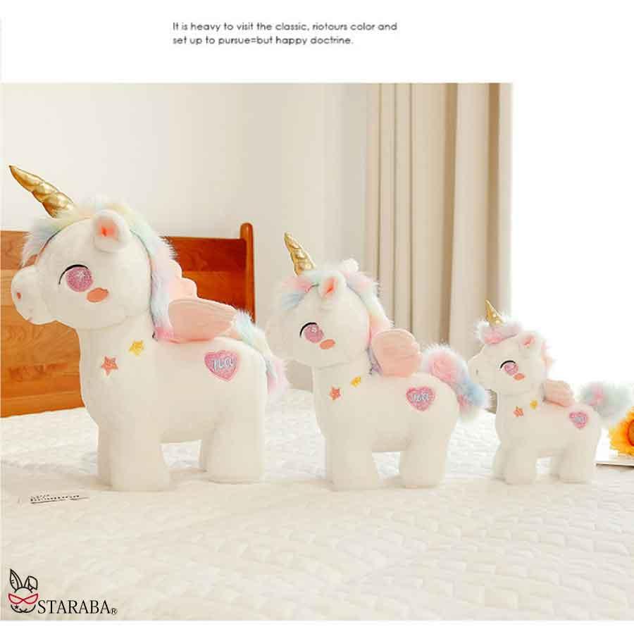 ぬいぐるみ 55cm ユニコーン ソフト かわいい 可愛い 抱き枕 動物 キッズ ホリデー 誕生日ギフト プレゼント クリスマス 子供 幼児 女の子向け 送料無料 : yk1094-03 ...