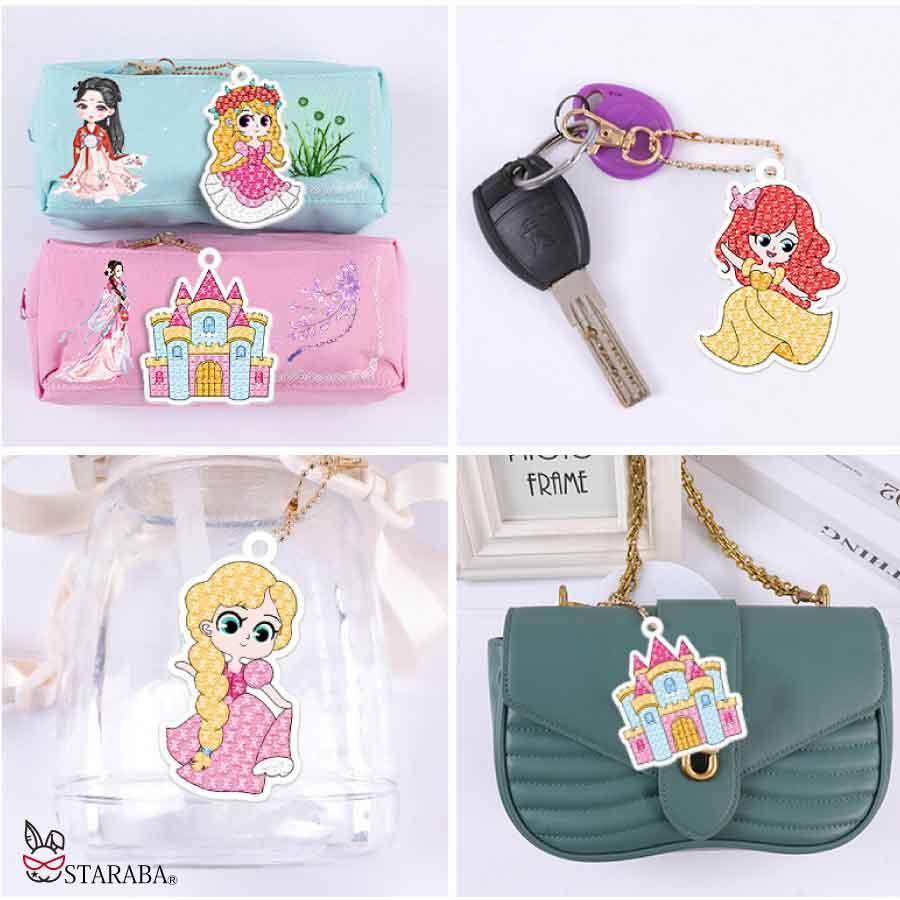 ダイヤモンドアート 手作り キーホルダー キット塗装 ビーズ DIY ラインストーン キラキラ ダイアモンド アート プレゼント 誕生日 美しい柄 送料無料 : yk1095 ...