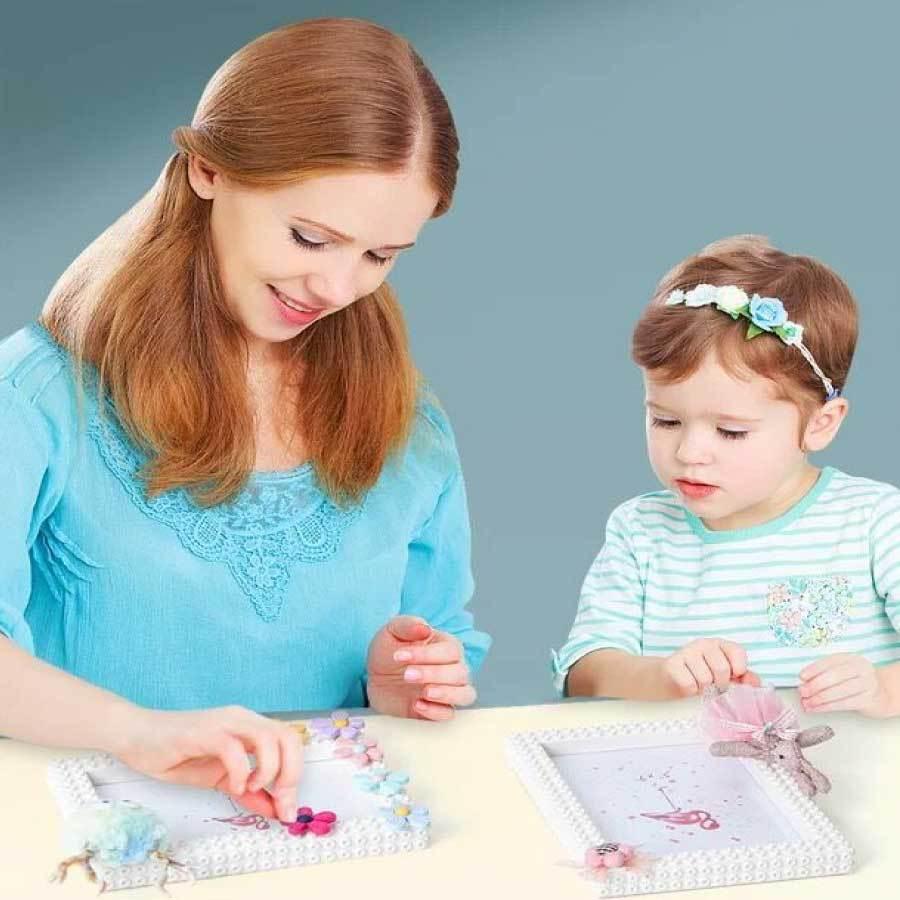 フォトフレーム DIYキット 手芸材料セット ブロック デザイン かわいい インテリア 小物 雑貨 初心者 簡単 手軽さ 立体感 プレゼント 送料無料 : STARABA - 通販 ...