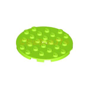 LEGO レゴ パーツ ばら売り #11213 プレート6×6丸(中央にペグ穴有)：ライム : レゴパーツ販売StarBrick37 - 通販 ...