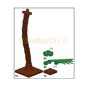 レゴ LEGO 植物パーツ ばら売り #30338 ヤシの木(ヤシの葉付き)：レディシュブラウン :30338-192:レゴパーツ販売 ...