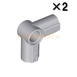 レゴ LEGO テクニックパーツ ばら売り #32014 テクニック車軸ピンコネクター(アングル6)：ライトブルーイッシュグレイ(2個セット ...