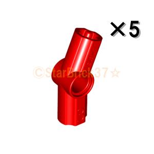 LEGO レゴ テクニックパーツ ばら売り #32016 テクニック車軸ピンコネクター(アングル3)：レッド(5個セット) : レゴパーツ販売 ...