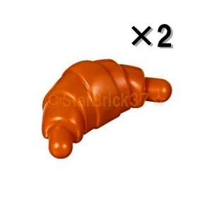 LEGO レゴ 食べ物パーツ ばら売り #33125 クロワッサン：ダークオレンジ(2個セット) : レゴパーツ販売StarBrick37 ...