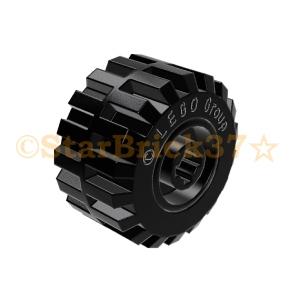 レゴ LEGO 車パーツ ばら売り #6014b #87697 タイヤ(20ミリ×12ミリ)とホイール(11ミリ×12ミリ)のセット ...