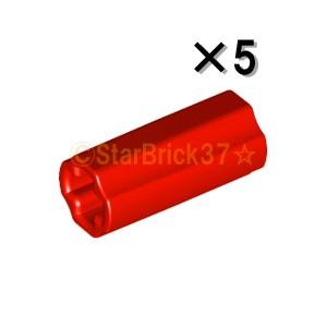 レゴ LEGO テクニックパーツ ばら売り #6538c テクニック車軸コネクター(スムース・X軸穴有)：レッド(5個セット) : 6538c ...