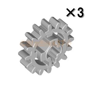LEGO レゴ テクニックパーツ ばら売り #94925 テクニックギア16歯(新型・補強)：ライトブルーイッシュグレイ(3個セット ...