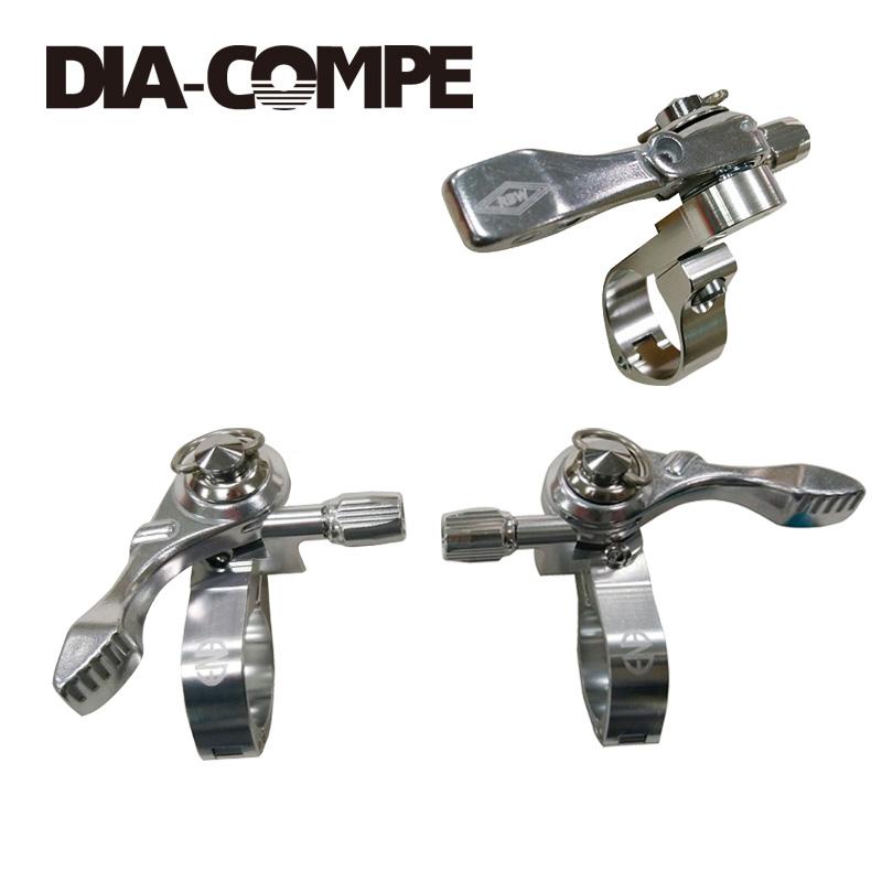Non-Index Shift Lever Dia-Compe Silver-2 Thumb Shifter Pair - Non-Index ...