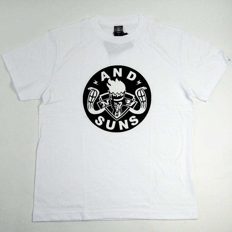 ANDSUNS andsunsandsuns アンドサンズ LIBERTY TEE リバティー半袖Tシャツ andsuns tシャツ AS166501 ハーフ ブラック BLACK 黒 白 ...