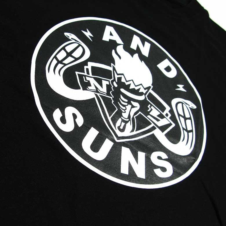 ANDSUNS andsunsandsuns アンドサンズ LIBERTY TEE リバティー半袖Tシャツ andsuns tシャツ AS166501 ハーフ ブラック BLACK 黒 白 ...
