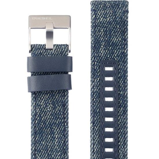 DIESEL イタリアブランド ディーゼル DZ1891 デニム レザーバンド 純正ベルト ストラップ : レアウォッチの専門店スターマート ...